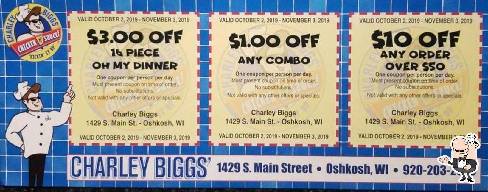 Charley Biggs Chicken in Oshkosh - Restaurant menu and reviews