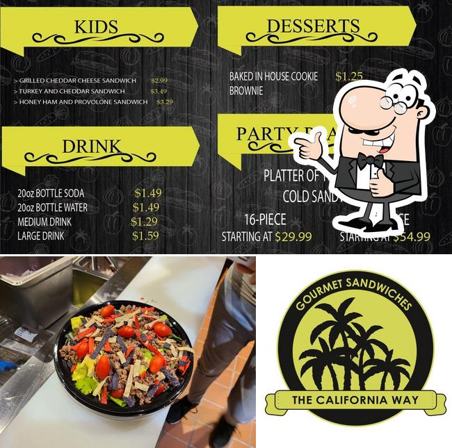 The California Way Gourmet Sandwiches in Tinley Park - Restaurant menu ...