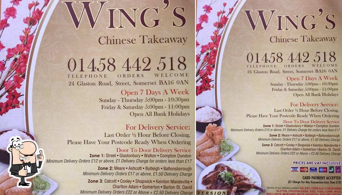 Wing's Chinese Kitchen, Street - Restaurant menu, prices and reviews
