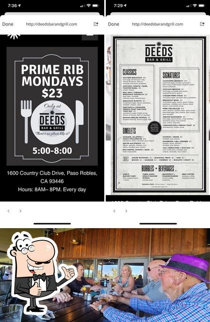 Deeds Bar & Grill in Paso Robles - Restaurant menu and reviews