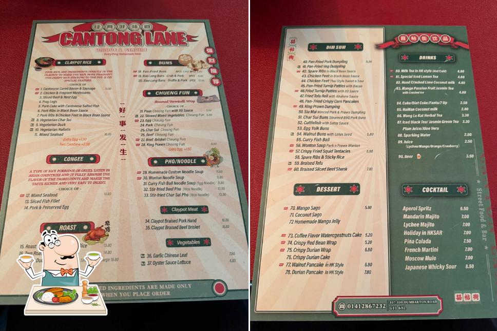 Canton Lane, Glasgow, Partick - Restaurant menu, prices and reviews