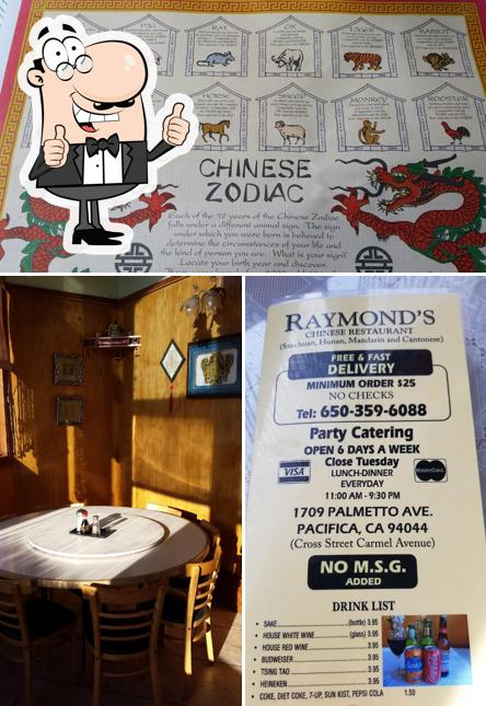 Raymond's Chinese Restaurant in Pacifica - Restaurant menu and reviews
