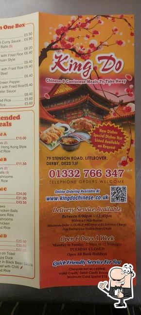 King Do Chinese in Derby - Restaurant menu and reviews