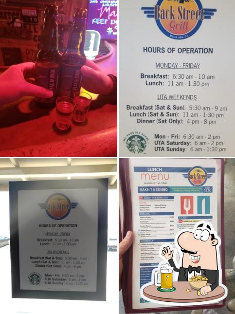 Back Street Grill, March Air Reserve Base - Restaurant menu, prices and ...