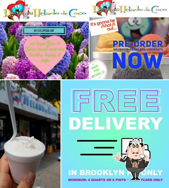 Helado de Coco at LuvUms Tropical Ices in New York City - Restaurant ...