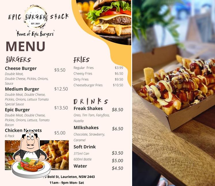 Epic Burger Shack, Laurieton - Restaurant menu, prices and reviews