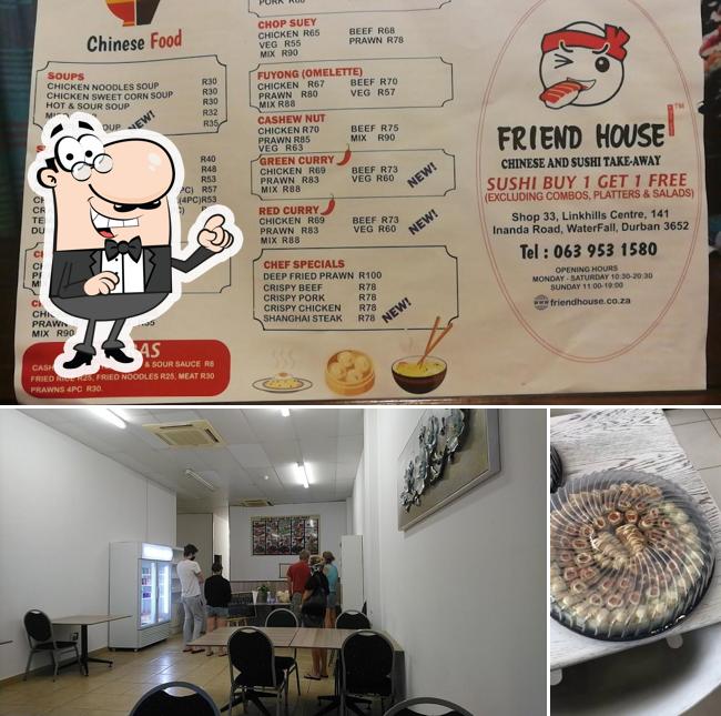 Friend House Chinese and Sushi Take Away, Waterfall - Restaurant menu ...