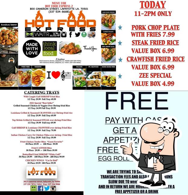 Hot Food Express, 3013 Cameron St in Lafayette - Restaurant menu and ...