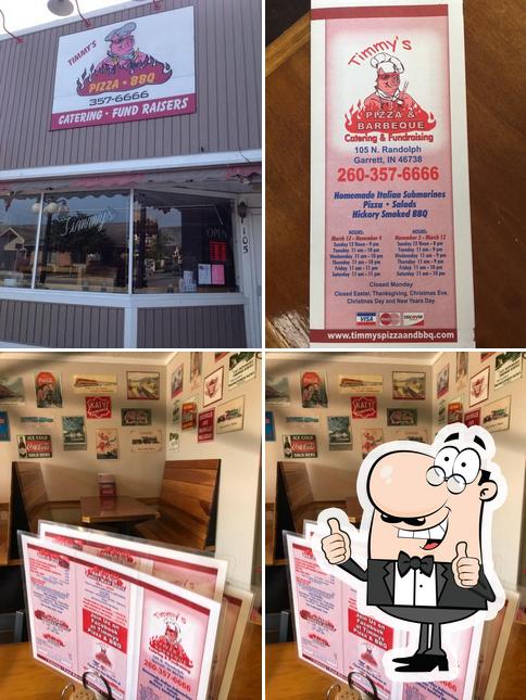 Timmy's Pizza & BBQ Garrett in Garrett - Restaurant menu and reviews