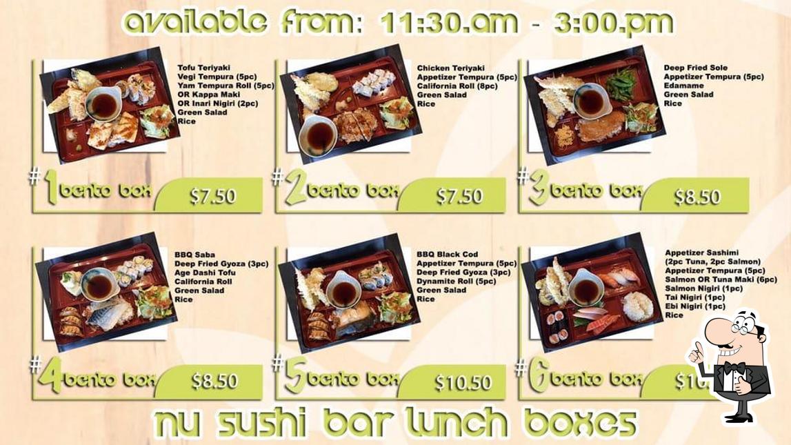Nu Sushi Bar in Burnaby - Restaurant menu and reviews