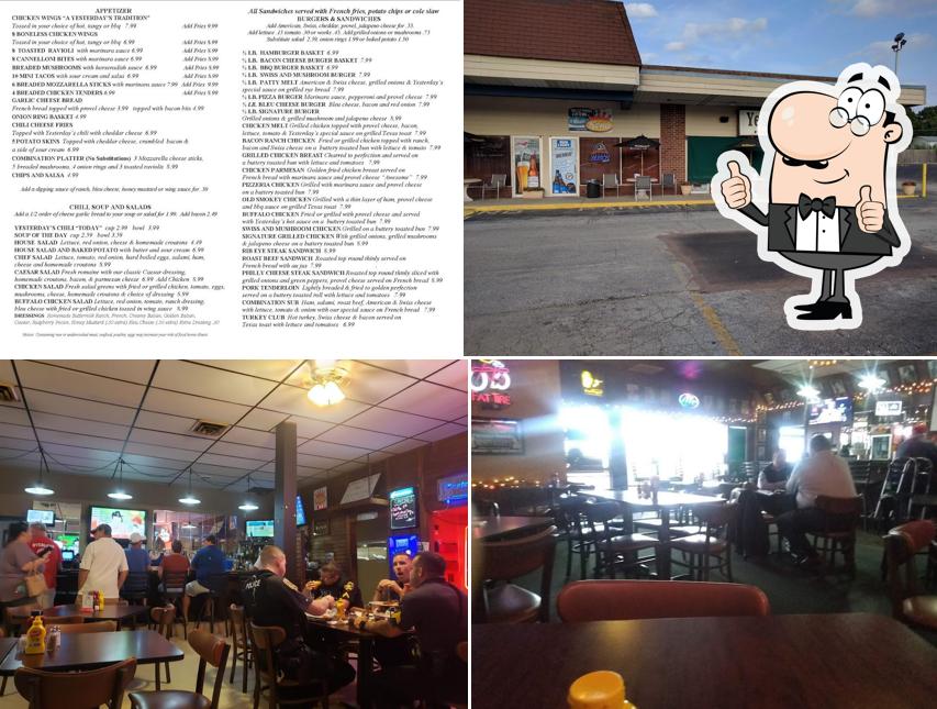 Yesterday's Bar & Grill in Woodson Terrace - Restaurant menu and reviews