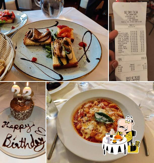OGGI Italian Restaurant, Leicester - Restaurant menu, prices and reviews