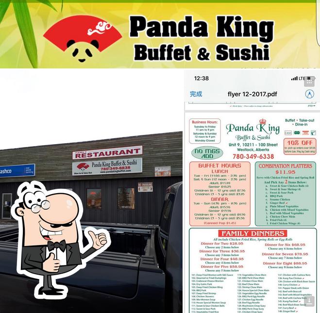 Panda King Buffet & Sushi, Westlock - Restaurant menu, prices and reviews