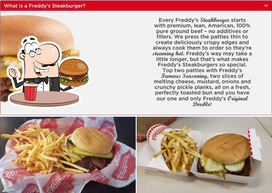 Menu of Freddy's Frozen Custard & Steakburgers restaurant, Goodyear ...