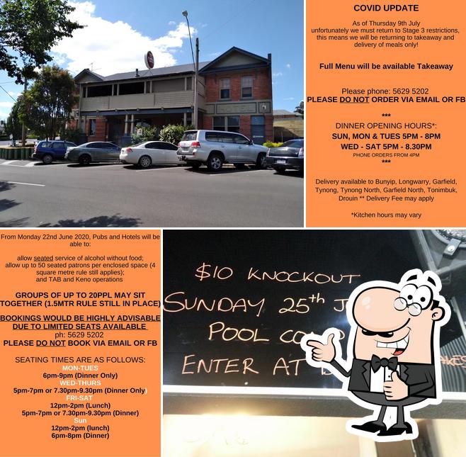 Pub y bar Railway Hotel Bunyip, Bunyip - Opiniones del restaurante