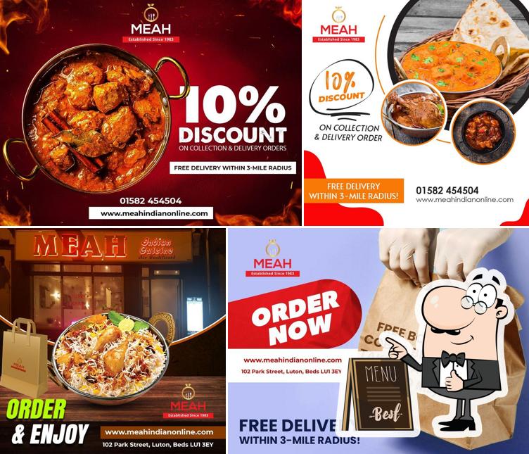 Meah Indian Restaurant in Luton - Restaurant menu and reviews