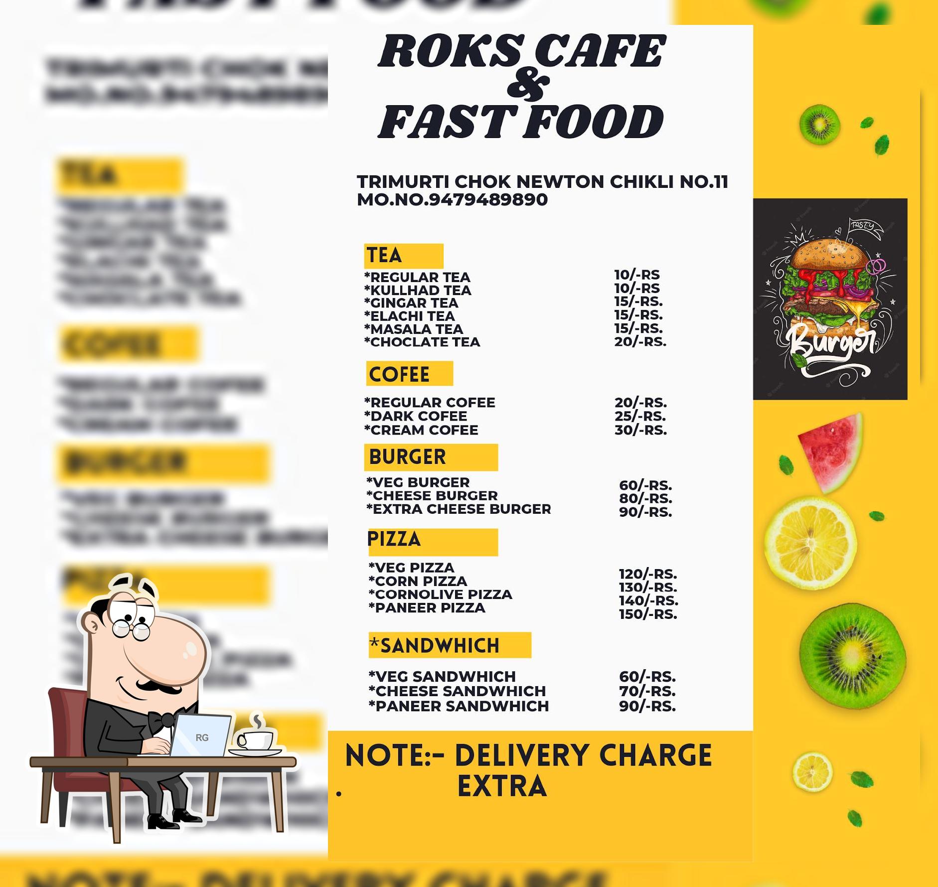 Roks Cafe & Fast Foods, Parasia - Restaurant menu, prices and reviews