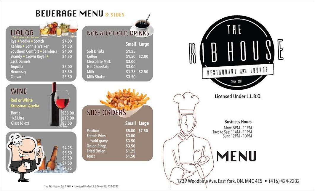 The Rib House in Toronto - Restaurant menu and reviews