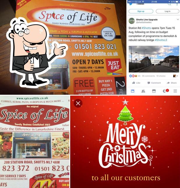Spice Of Life, Shotts - Restaurant menu, prices and reviews