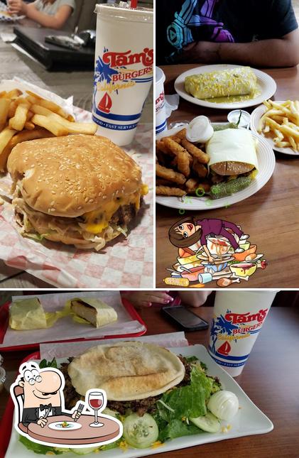 Tams Burgers in Ontario - Restaurant menu and reviews