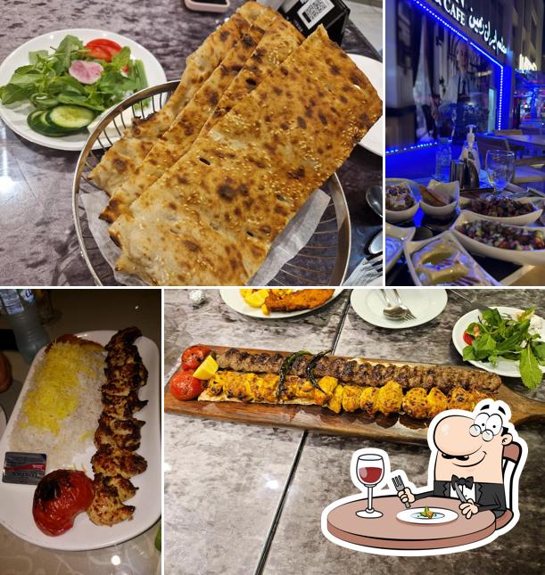 Iran Zamin Restaurant & Cafe, Dubai, Iris Blue - Carta del restaurante ...