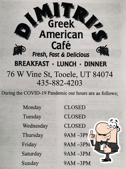 Dimitri's Café in Tooele - Restaurant menu and reviews