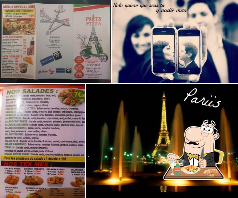 Paris Pizza pizzeria, Paris, 16 Rue Copernic - Menu du restaurant et ...