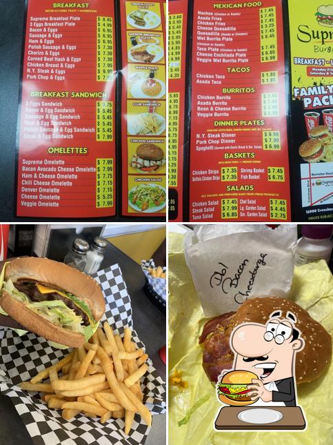 Supreme Burger Grill, Gardena - Restaurant menu, prices and reviews