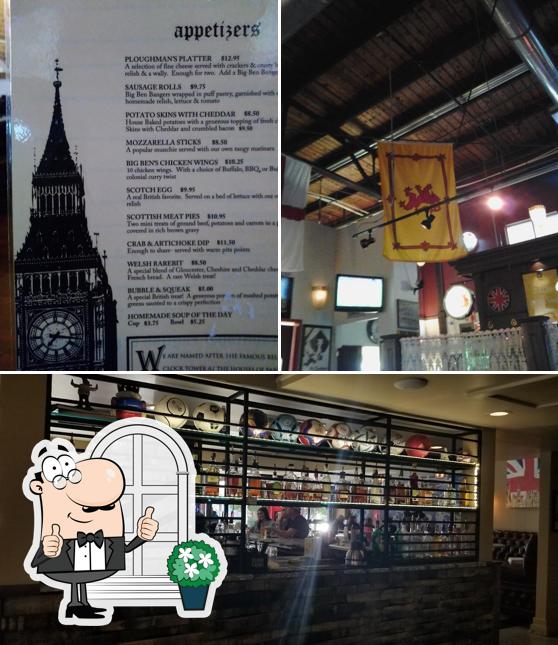 Big Ben Pub, Charlotte, Elizabeth Ave - Carta del restaurante y opiniones