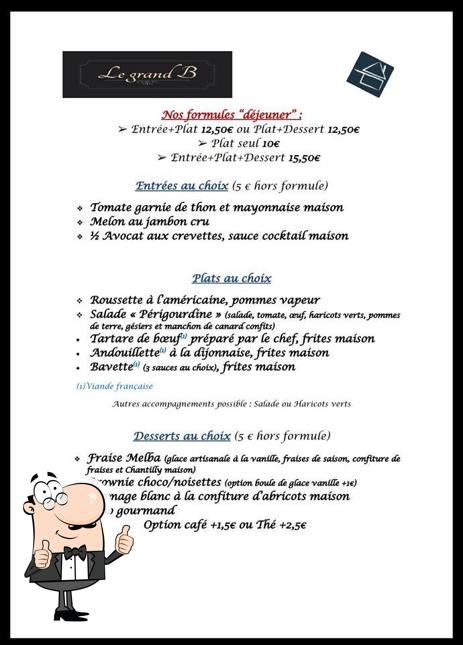 Le grand B, Nantes - Restaurant menu, prices and reviews