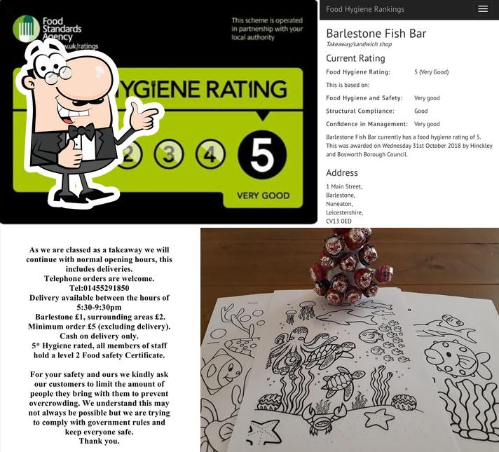 Barlestone Fish Bar- Leicestershire, Nailstone - Restaurant menu ...