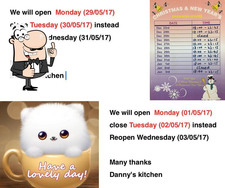 Danny's Kitchen, Gateshead - Restaurant menu, prices and reviews