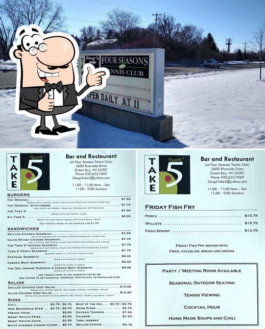 Doug's Take 5 Restaurant at Four Seasons, Green Bay - Restaurant menu ...