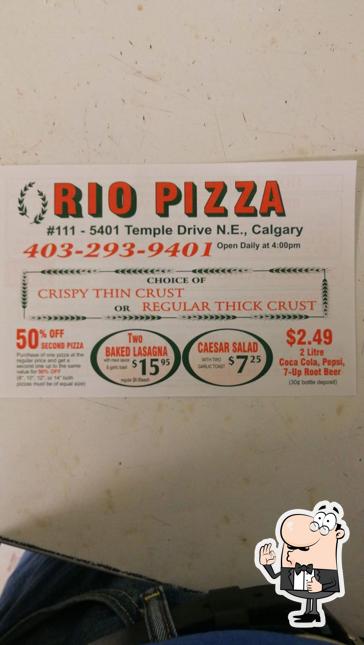Rio Pizza Temple, Calgary - Restaurant menu, prices and reviews