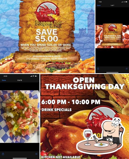 DRAGONS DEN BAR & GRILLE in Niles - Restaurant menu and reviews