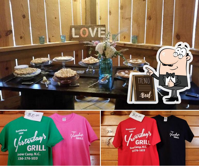 Yesterday's Grill in Snow Camp - Restaurant menu and reviews