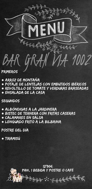 Bar Gran Via 1002, Barcelona - Menú del restaurante, precios y reseñas