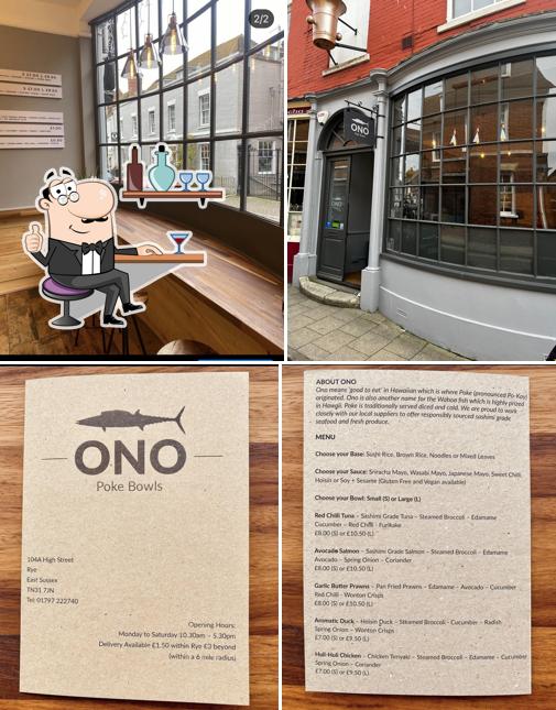 Ono Poke Bowls, Rye - Restaurant menu, prices and reviews