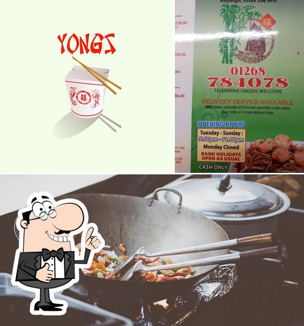Yongs, Rayleigh - Restaurant menu, prices and reviews