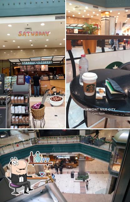 Starbucks, Cairo, Nile City Towers، Mnia Al Kmh - Cairo Rd - Restaurant ...