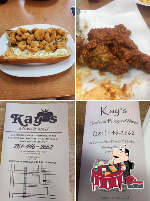 Kay’s Sandwiches & Burgers, Humble - Restaurant menu, prices and reviews