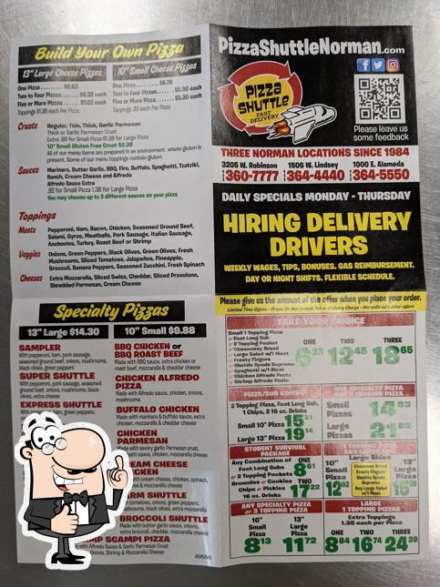 Pizza Shuttle, 3205 W Robinson St in Norman - Restaurant menu and reviews