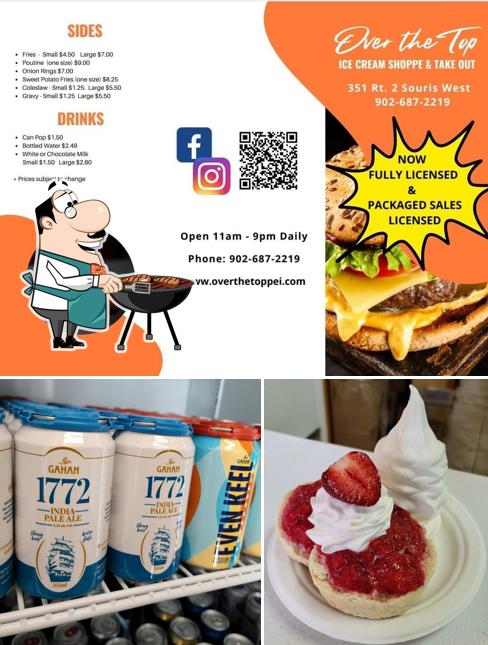 Over The Top Ice Cream and Take Out in Souris - Restaurant menu and reviews