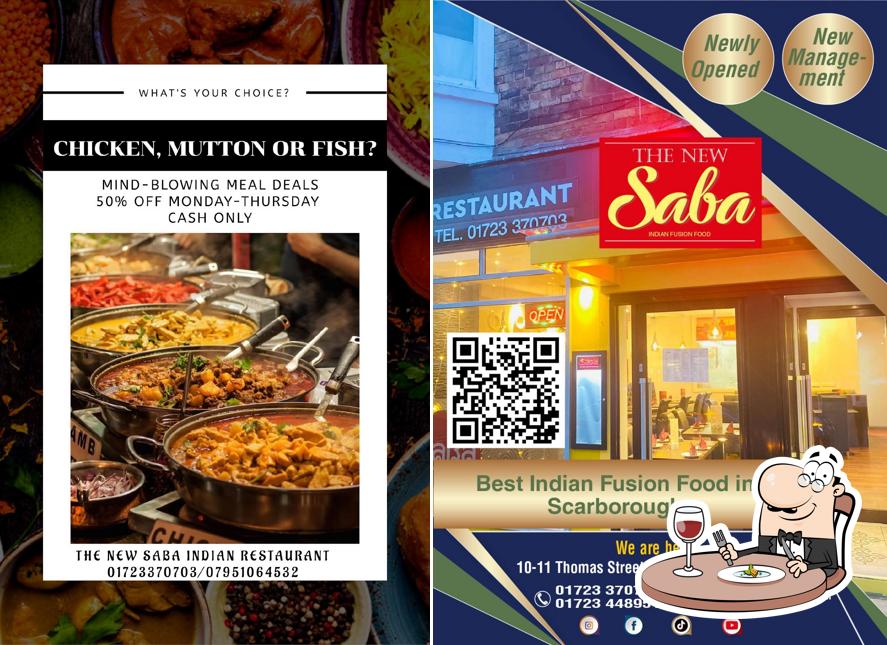 The New Saba indian restaurant, Scarborough - Restaurant menu, prices ...