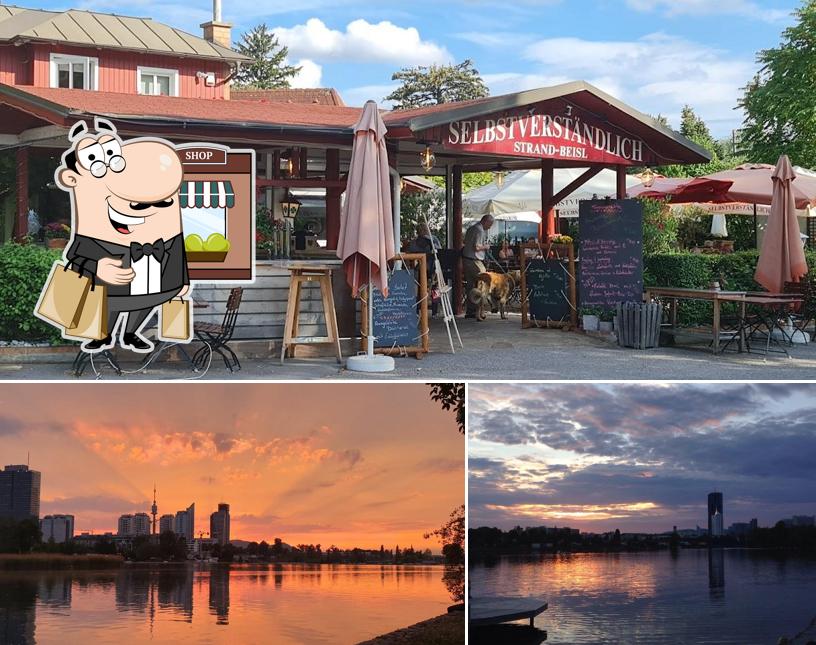 Restaurante Strandbeisl Selbstverständlich, Viena, An der unteren Alten ...