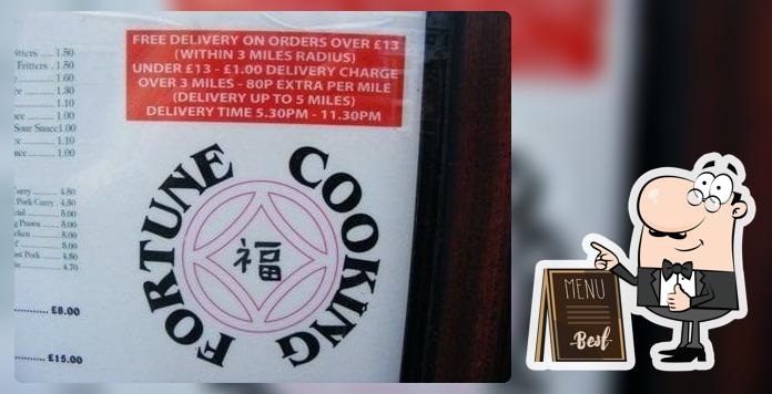 Fortune Cooking, Pudsey - Restaurant menu, prices and reviews