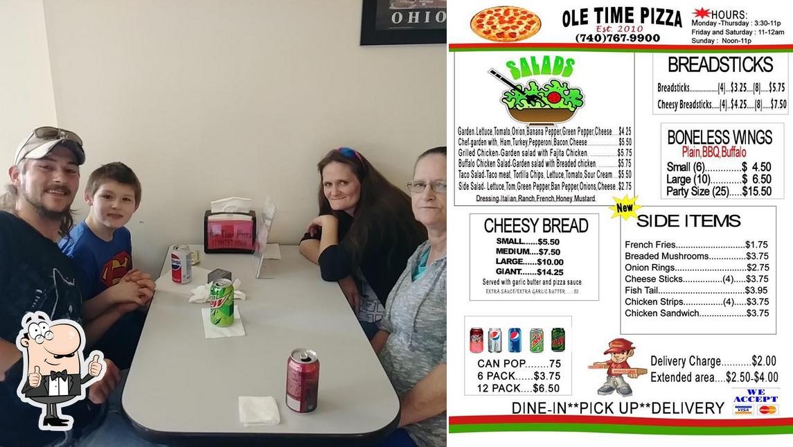 Ole Time Pizza, Glouster - Restaurant menu, prices and reviews
