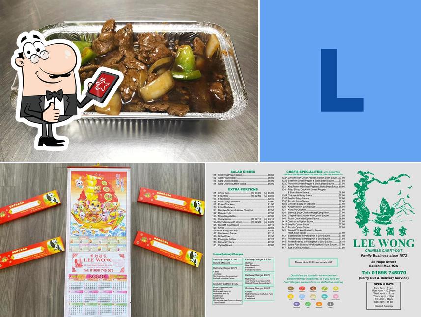 Lee Wong Chinese Takeaway, Bellshill - Restaurant menu, prices and reviews