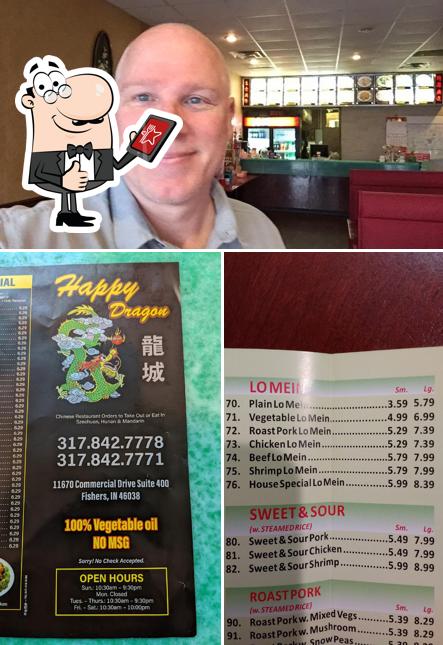 Happy Dragon, 11670 Commercial Dr #400 in Fishers - Restaurant menu and ...