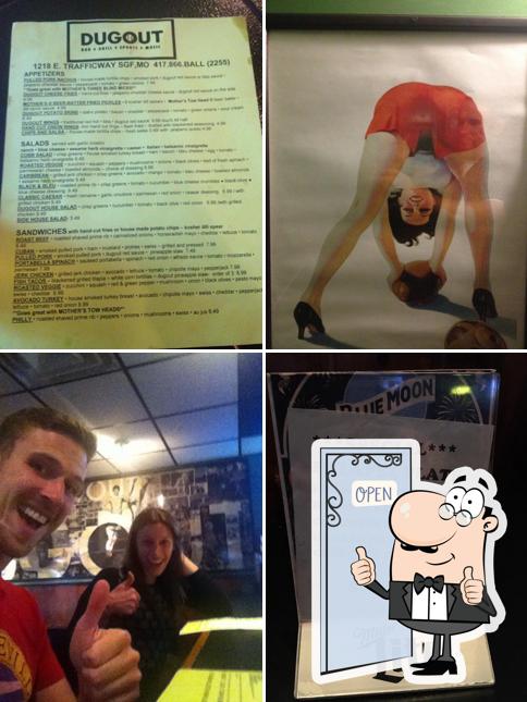DUGOUT Bar & Grill & Sports & Music, Springfield - Carta del ...